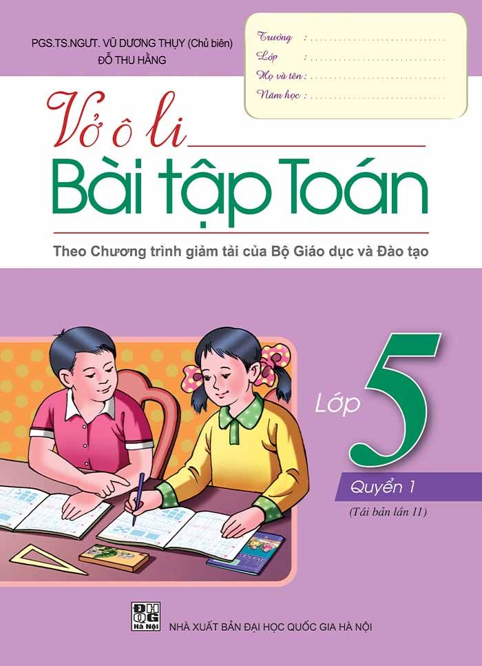 Vở ô li bài tập toán lớp 5 - Tài liệu học tập bổ ích cho học sinh lớp 5